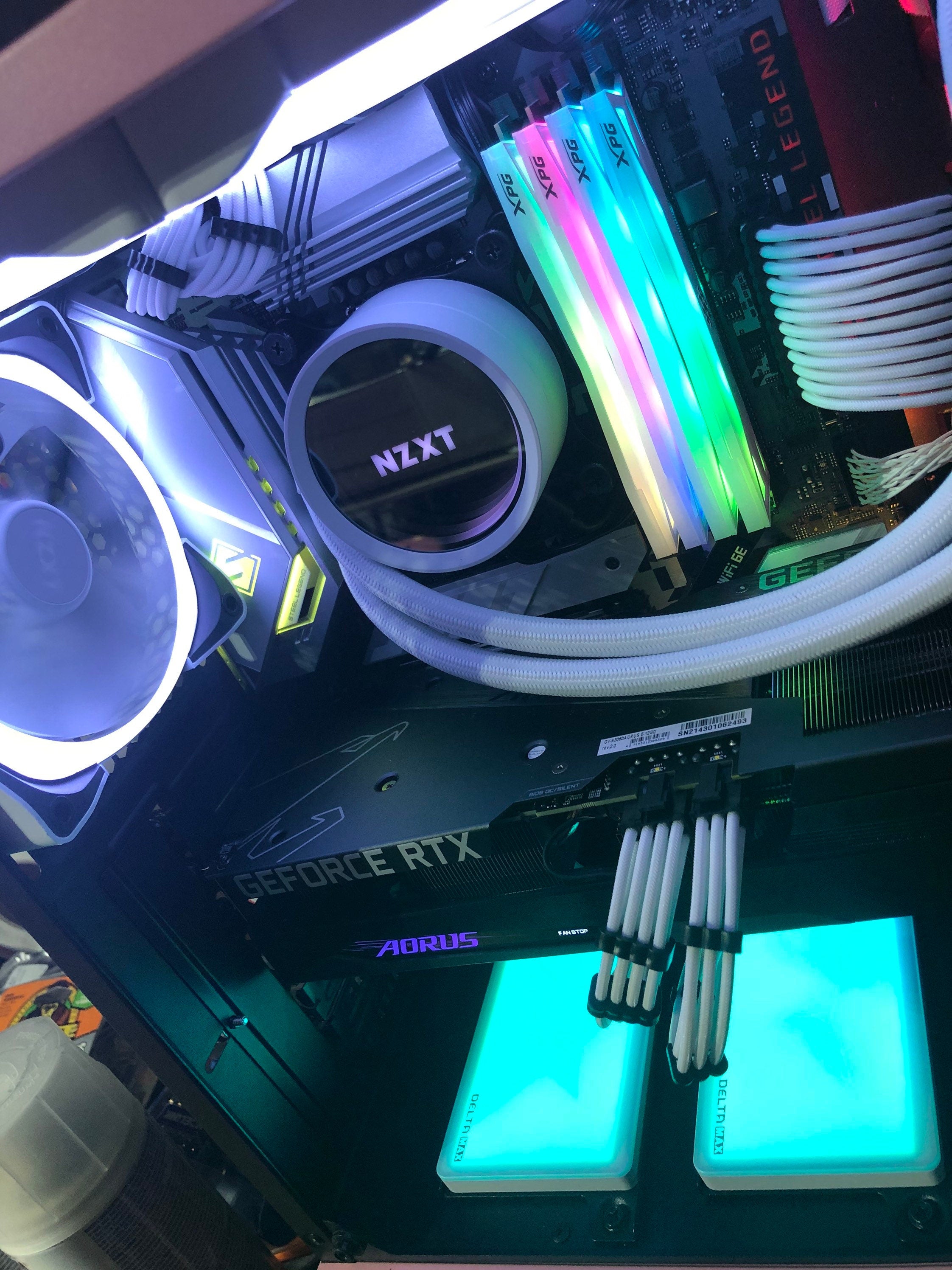 The Kendra - Pink & White Intel Gaming PC NZXT Custom Build PC for Gam ...